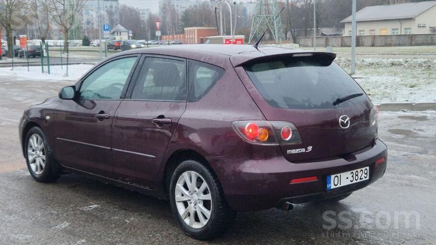 Red Mazda 3 2006 in Riga, with an engine capacity of 1.60 L and mileage of 0 thousand km for 1590 €, photo 9 on AUTOMOTO.COM.LV