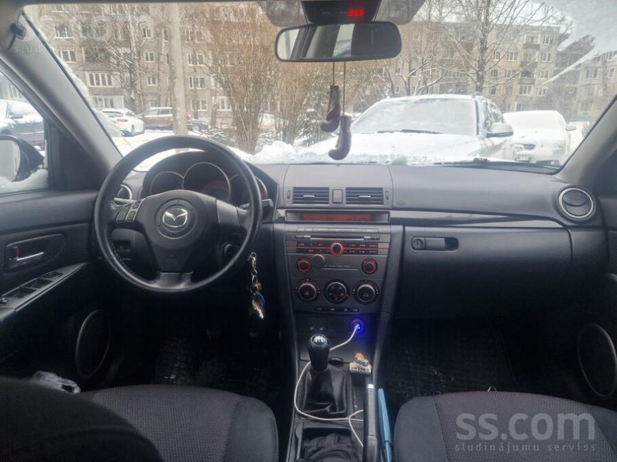 Red Mazda 3 2006 in Riga, with an engine capacity of 1.60 L and mileage of 0 thousand km for 1590 €, photo 17 on AUTOMOTO.COM.LV