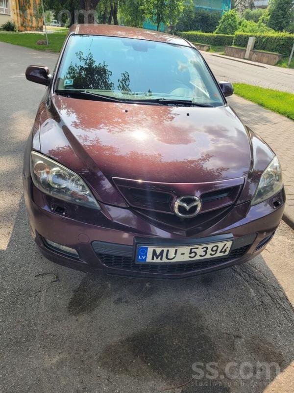 Sarkans Mazda 3 2007 Tukums, ar dzinēja tilpumu 2.00 L un nobraukumu 289 tūkst. km par 1500 €, foto 1 vietnē AUTOMOTO.COM.LV