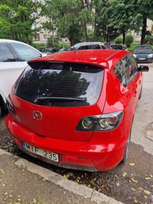 Sarkans Mazda 3 2007 Kauņa, ar dzinēja tilpumu 2.00 L un nobraukumu 274 tūkst. km par 1000 €, foto 4 vietnē AUTOMOTO.COM.LV