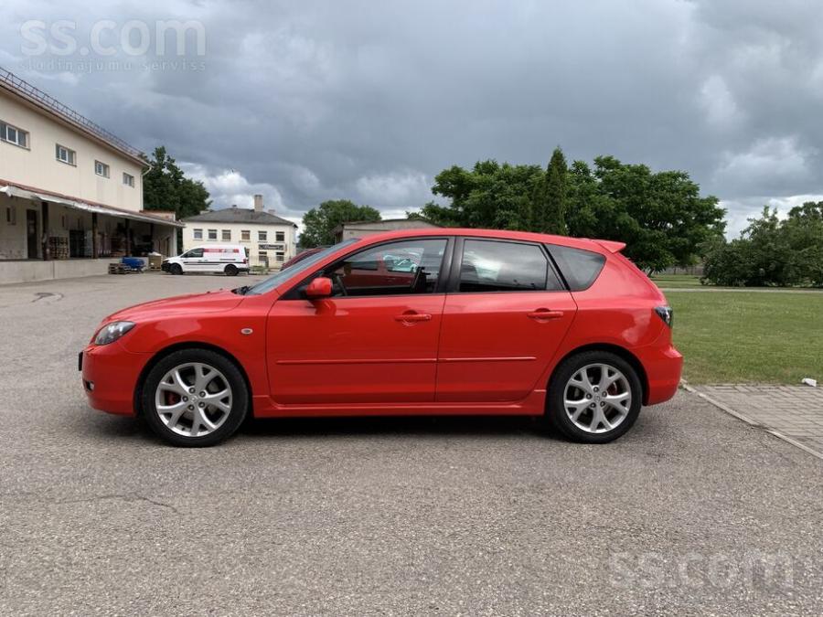 Red Mazda 3 2007 in Rezekne, with an engine capacity of 2.00 L and mileage of 157 thousand km for 1290 €, photo 5 on AUTOMOTO.COM.LV