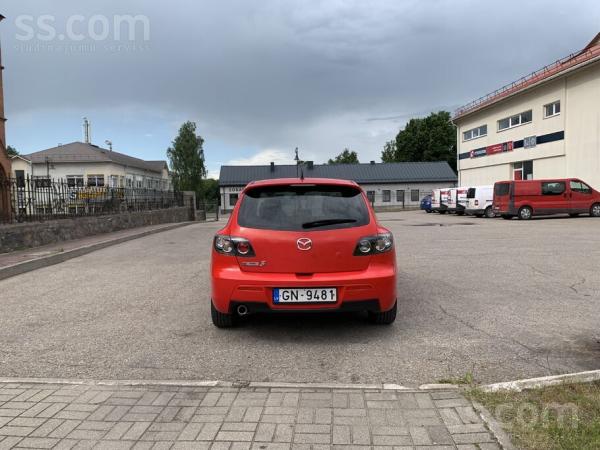 Red Mazda 3 2007 in Rezekne, with an engine capacity of 2.00 L and mileage of 157 thousand km for 1290 €, photo 6 on AUTOMOTO.COM.LV