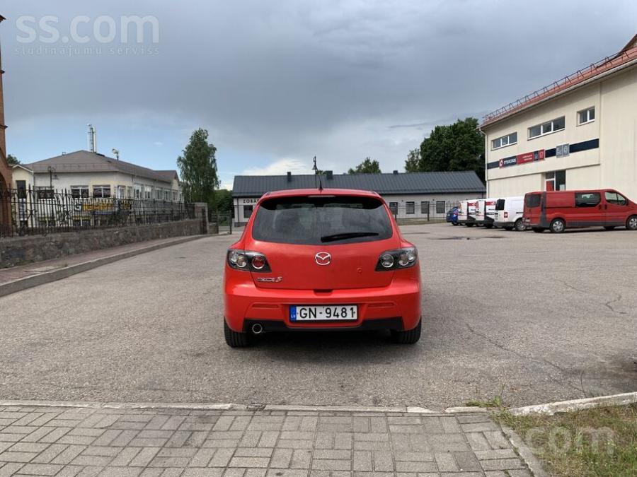Red Mazda 3 2007 in Rezekne, with an engine capacity of 2.00 L and mileage of 157 thousand km for 1290 €, photo 7 on AUTOMOTO.COM.LV