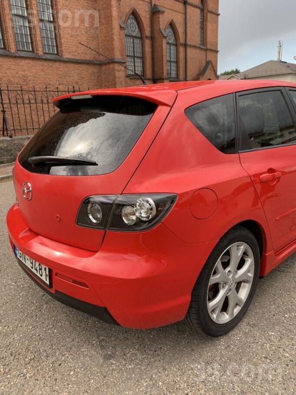 Red Mazda 3 2007 in Rezekne, with an engine capacity of 2.00 L and mileage of 157 thousand km for 1290 €, photo 10 on AUTOMOTO.COM.LV