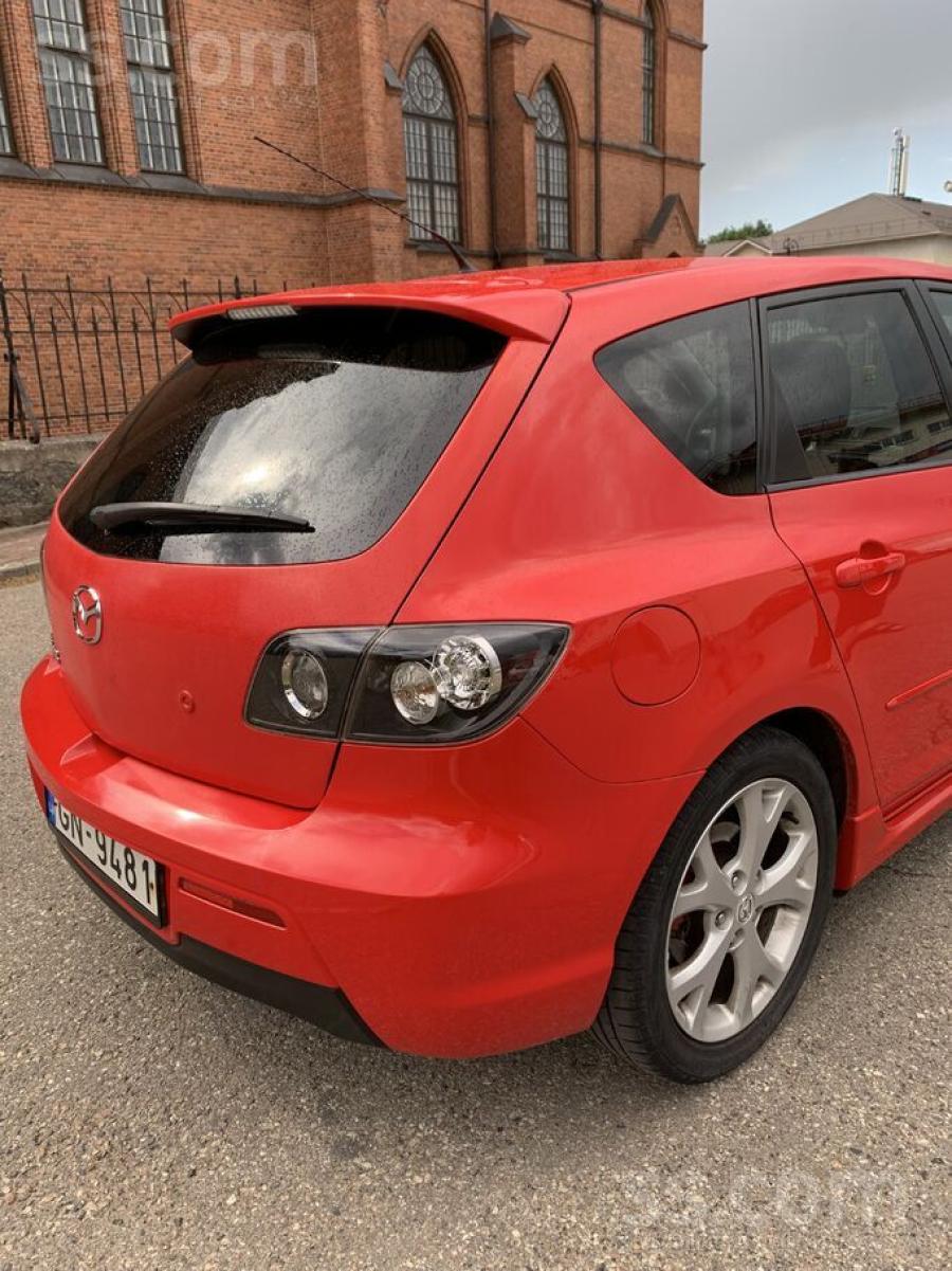 Red Mazda 3 2007 in Rezekne, with an engine capacity of 2.00 L and mileage of 157 thousand km for 1290 €, photo 11 on AUTOMOTO.COM.LV