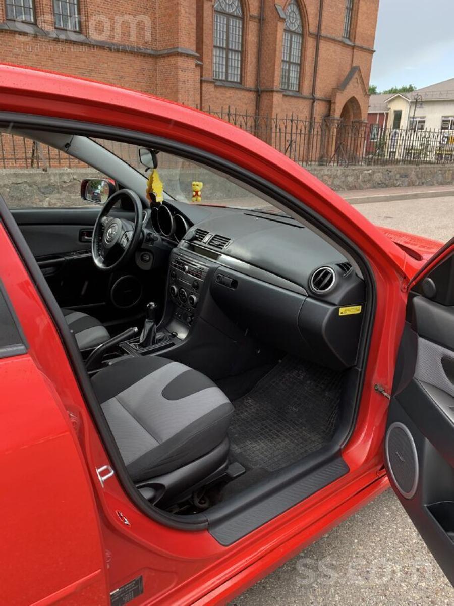 Red Mazda 3 2007 in Rezekne, with an engine capacity of 2.00 L and mileage of 157 thousand km for 1290 €, photo 14 on AUTOMOTO.COM.LV
