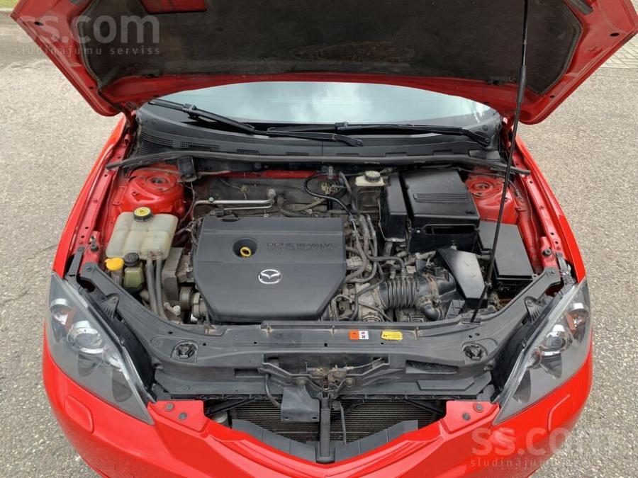 Red Mazda 3 2007 in Rezekne, with an engine capacity of 2.00 L and mileage of 157 thousand km for 1290 €, photo 15 on AUTOMOTO.COM.LV