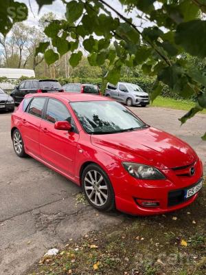 Red Mazda 3 2007 in Riga, with an engine capacity of 2.20 L and mileage of 180 thousand km for 2500 €, photo 3 on AUTOMOTO.COM.LV