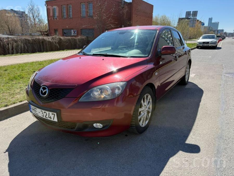 Sarkans Mazda 3 2008 Rīga, ar dzinēja tilpumu 1.60 L un nobraukumu 153 tūkst. km par 1430 €, foto 1 vietnē AUTOMOTO.COM.LV