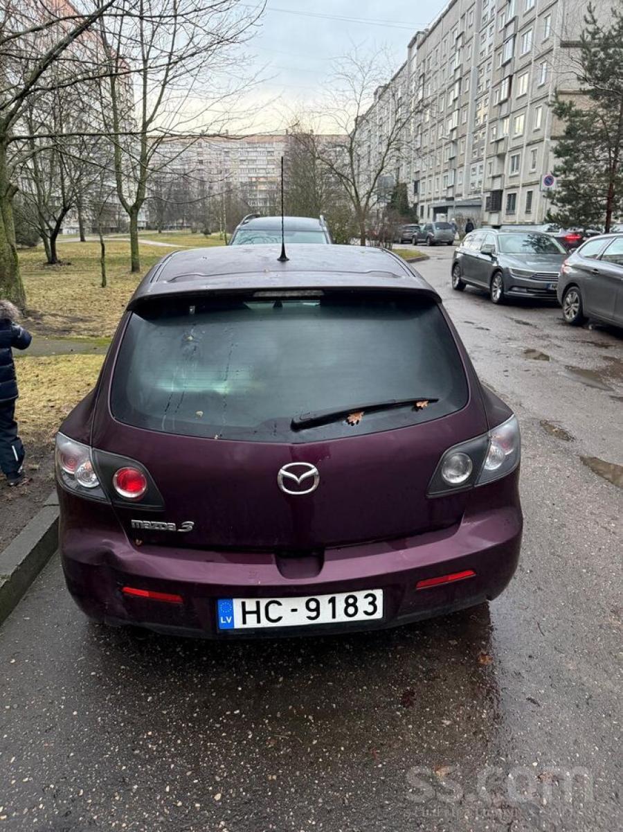 Red Mazda 3 2008 in Riga, with an engine capacity of 1.60 L and mileage of 80 thousand km for 550 €, photo 4 on AUTOMOTO.COM.LV