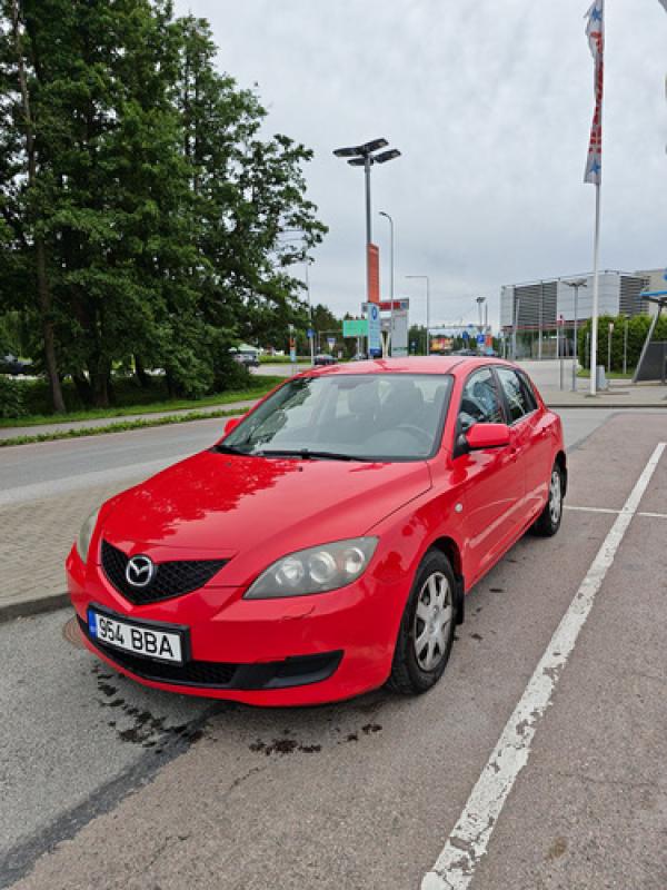 Красный Мазда 3 2008 в Таллин, объемом двигателя 1.60 л и пробегом 208 тыс. км за 1500 €, фото 1 на AUTOMOTO.COM.LV