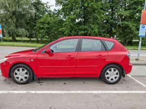 Red Mazda 3 2008 in Tallinn, with an engine capacity of 1.60 L and mileage of 208 thousand km for 1500 €, photo 14 on AUTOMOTO.COM.LV