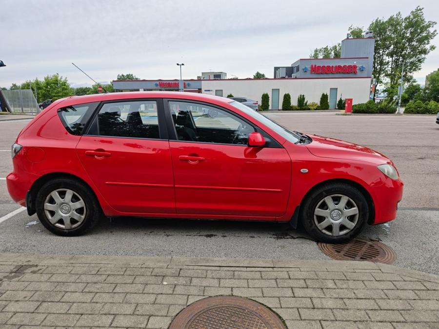 Red Mazda 3 2008 in Tallinn, with an engine capacity of 1.60 L and mileage of 208 thousand km for 1500 €, photo 16 on AUTOMOTO.COM.LV