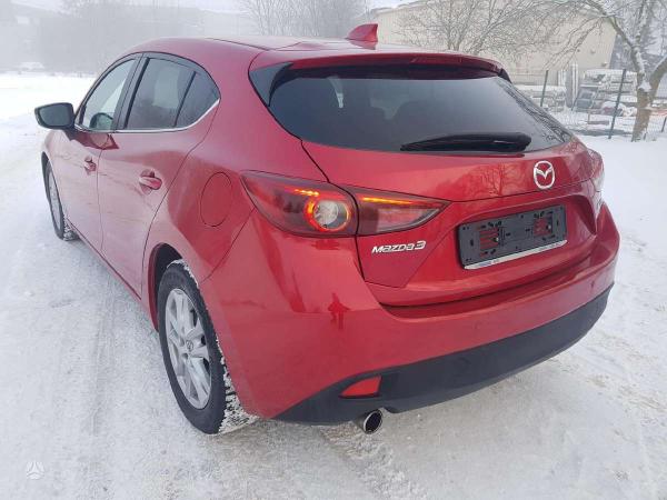 Sarkans Mazda 3 2014 Šauļi, ar dzinēja tilpumu 2.19 L un nobraukumu 246 tūkst. km par 4900 €, foto 6 vietnē AUTOMOTO.COM.LV