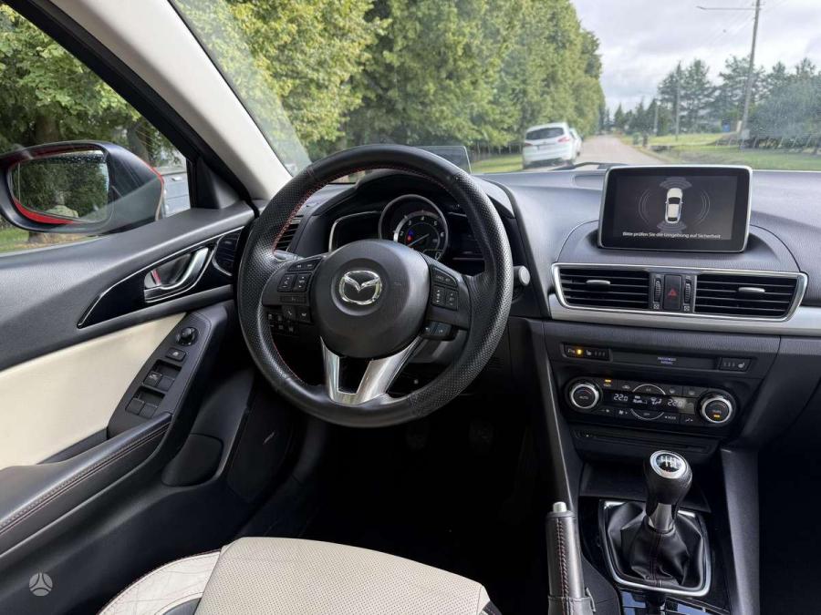 Red Mazda 3 2014 in Kaunas, with an engine capacity of 2.20 L and mileage of 298 thousand km for 5800 €, photo 10 on AUTOMOTO.COM.LV
