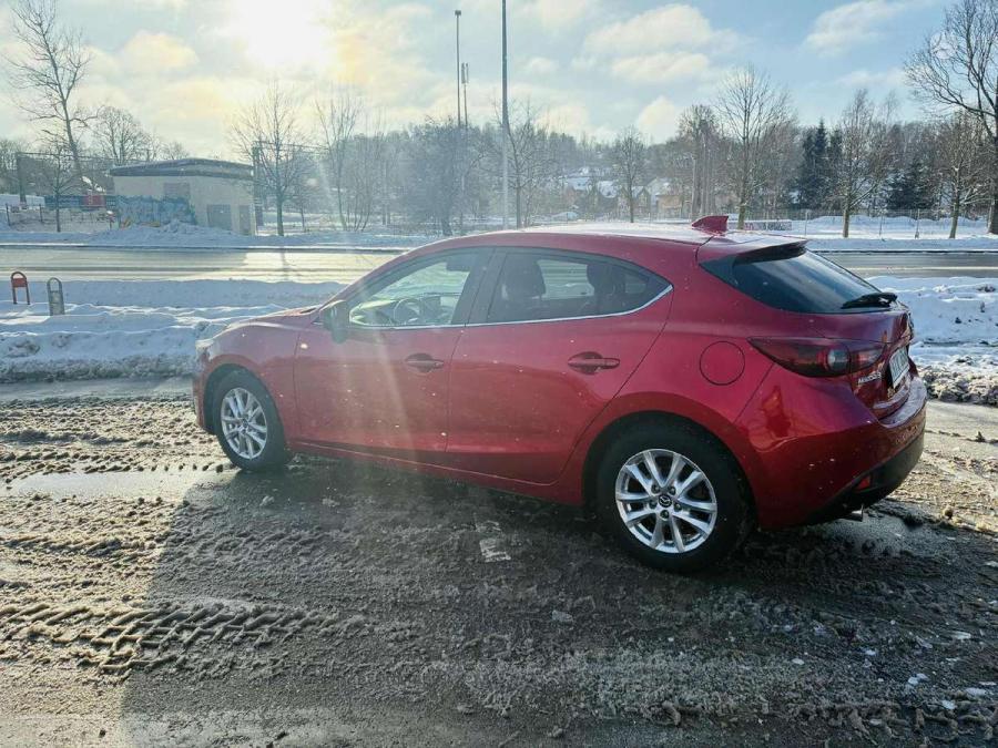 Sarkans Mazda 3 2015 Viļņa, ar dzinēja tilpumu 2.00 L un nobraukumu 120 tūkst. km par 8500 €, foto 3 vietnē AUTOMOTO.COM.LV