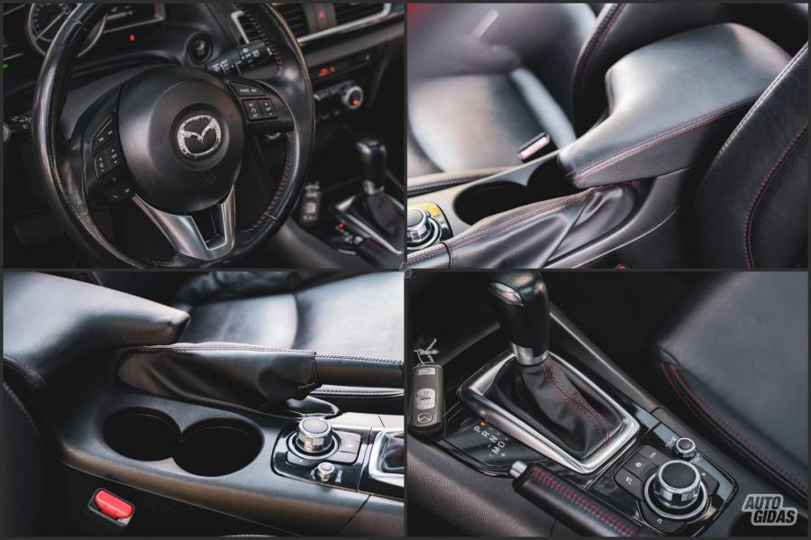 Red Mazda 3 2015 in Kaunas, with an engine capacity of 2.00 L and mileage of 150 thousand km for 8100 €, photo 23 on AUTOMOTO.COM.LV