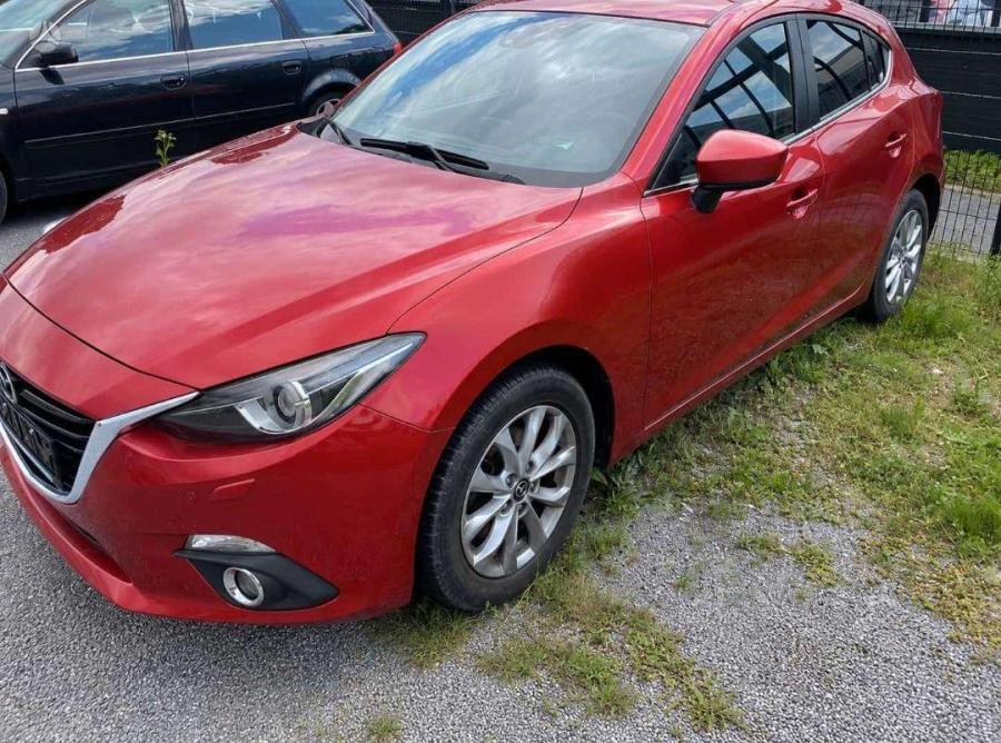 Sarkans Mazda 3 2015 Kauņa, ar dzinēja tilpumu 2.20 L un nobraukumu 164 tūkst. km par 5250 €, foto 1 vietnē AUTOMOTO.COM.LV