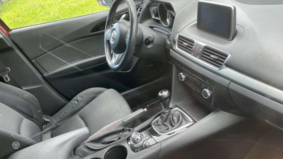 Sarkans Mazda 3 2015 Kauņa, ar dzinēja tilpumu 2.20 L un nobraukumu 164 tūkst. km par 5250 €, foto 10 vietnē AUTOMOTO.COM.LV