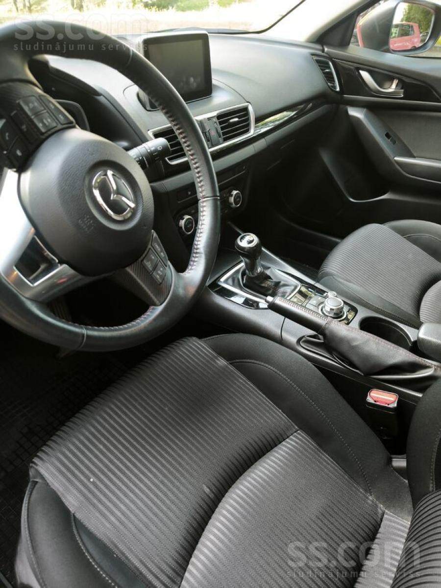 Sarkans Mazda 3 2015 Rīga, ar dzinēja tilpumu 2.00 L un nobraukumu 80 tūkst. km par 7200 €, foto 4 vietnē AUTOMOTO.COM.LV