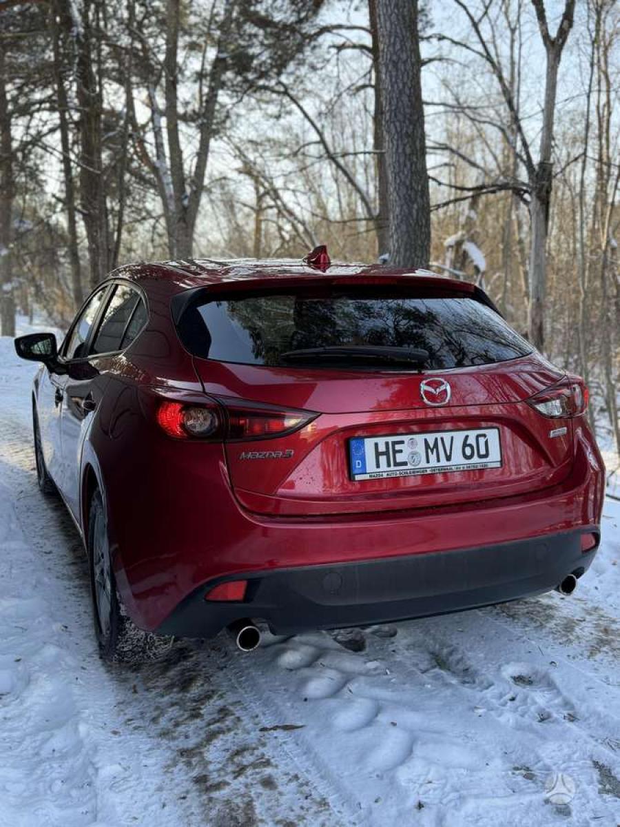 Sarkans Mazda 3 2016 Utena, ar dzinēja tilpumu 2.00 L un nobraukumu 245 tūkst. km par 10650 €, foto 1 vietnē AUTOMOTO.COM.LV