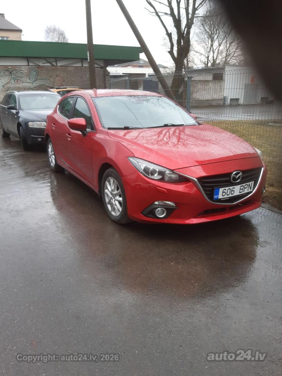 Red Mazda 3 2016 in Tallinn, with an engine capacity of 2.00 L and mileage of 112 thousand km for 9200 €, photo 1 on AUTOMOTO.COM.LV