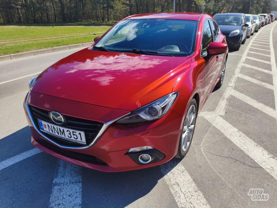 Red Mazda 3 2016 in Vilnius, with an engine capacity of 2.20 L and mileage of 184 thousand km for 7300 €, photo 1 on AUTOMOTO.COM.LV
