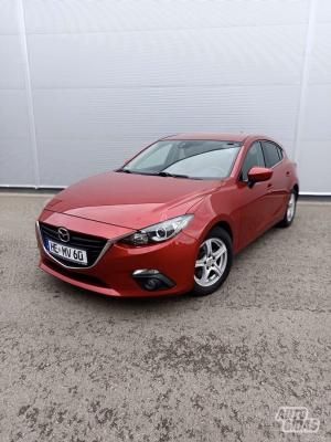 Sarkans Mazda 3 2016 Utena, ar dzinēja tilpumu 2.00 L un nobraukumu 245 tūkst. km par 10650 €, foto  vietnē AUTOMOTO.COM.LV