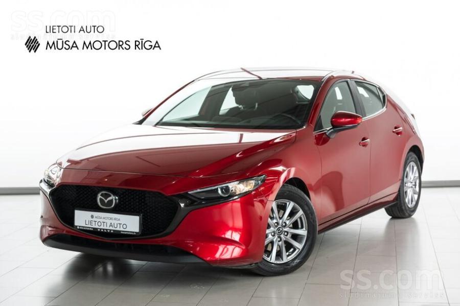 Red Mazda 3 2019 in Riga, with an engine capacity of 2.00 L and mileage of 68 thousand km for 14900 €, photo 1 on AUTOMOTO.COM.LV