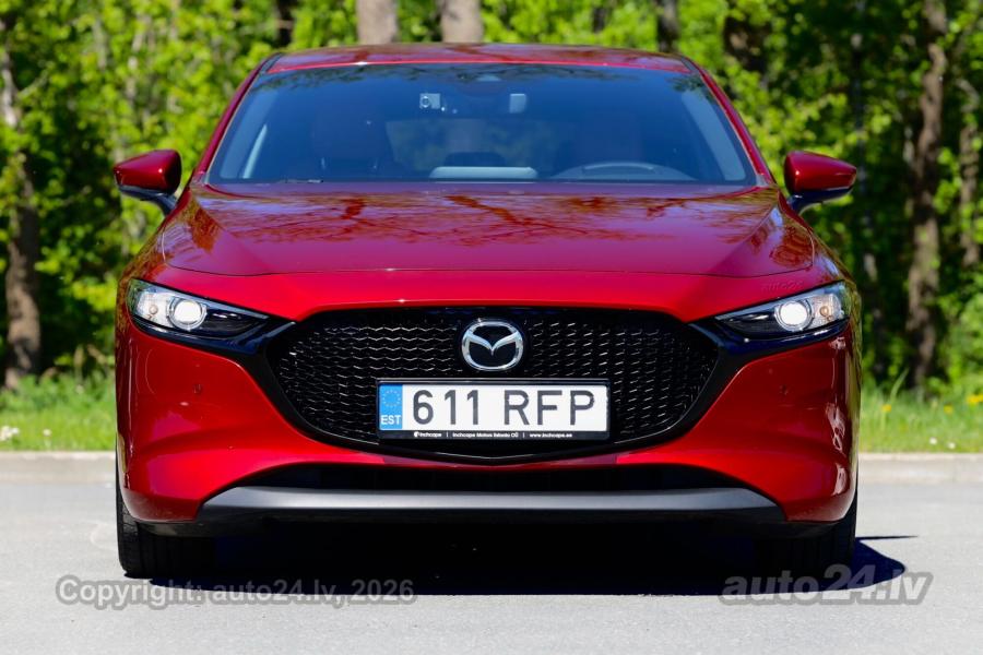 Red Mazda 3 2021 in Tallinn, with an engine capacity of 2.00 L and mileage of 77 thousand km for 19500 €, photo 3 on AUTOMOTO.COM.LV