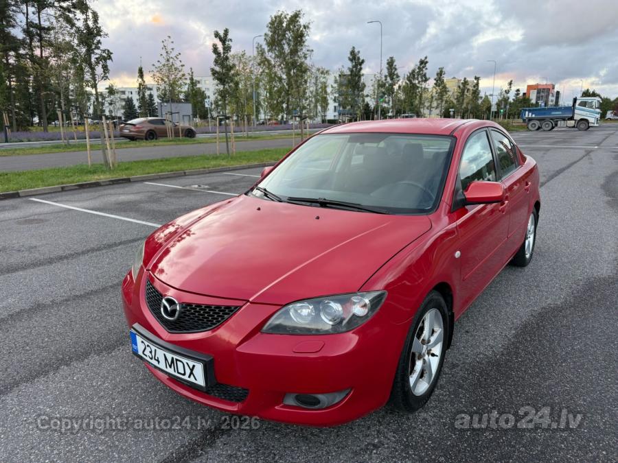 Red Mazda 3 2003 in Tallinn, with an engine capacity of 1.60 L and mileage of 115 thousand km for 899 €, photo 3 on AUTOMOTO.COM.LV