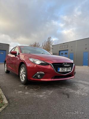 Sarkans Mazda 3 2015 Kuresāre, ar dzinēja tilpumu 2.00 L un nobraukumu 153 tūkst. km par 8900 €, foto  vietnē AUTOMOTO.COM.LV