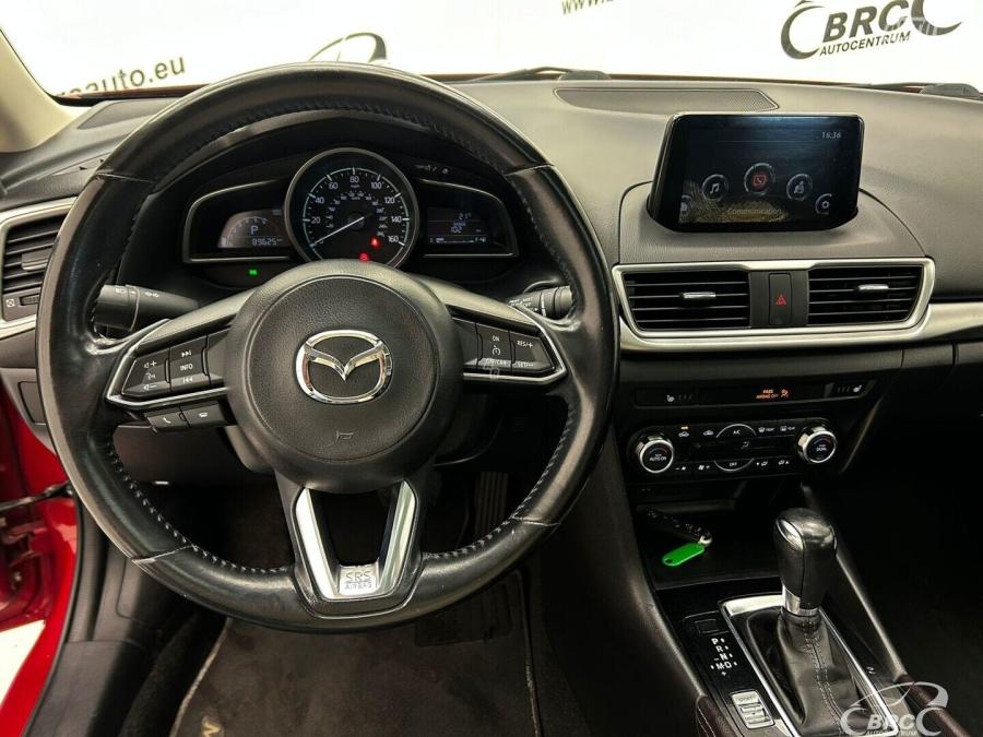 Red Mazda 3 2017 in Avizieniai, with an engine capacity of 2.00 L and mileage of 90 thousand km for 9100 €, photo 13 on AUTOMOTO.COM.LV