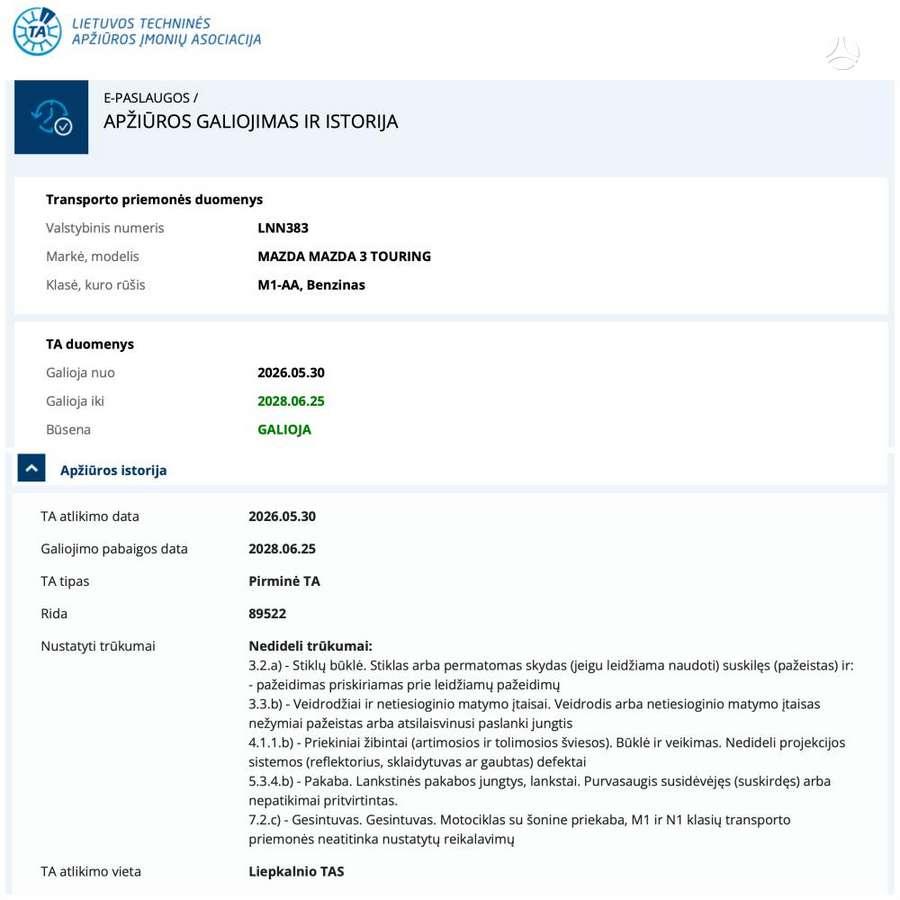 Красный Мазда 3 2017 в Вильнюс, объемом двигателя 2.00 л и пробегом 89 тыс. км за 9500 €, фото 33 на AUTOMOTO.COM.LV
