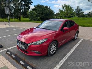 Sarkans Mazda 3 2018 Rīga, ar dzinēja tilpumu 2.00 L un nobraukumu 113 tūkst. km par 10500 €, foto  vietnē AUTOMOTO.COM.LV