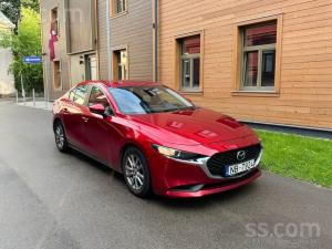 Sarkans Mazda 3 2022 Rīga, ar dzinēja tilpumu 2.00 L un nobraukumu 67 tūkst. km par 18000 €, foto  vietnē AUTOMOTO.COM.LV