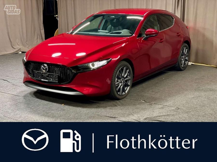 Red Mazda 3 2025 in Kaunas, with an engine capacity of 2.50 L and mileage of 21 thousand km for 26663 €, photo 1 on AUTOMOTO.COM.LV