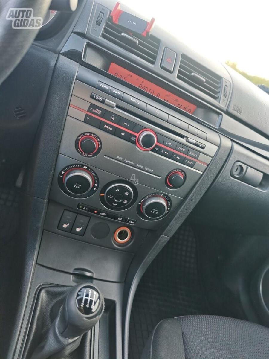 Mazda 3 2008 in Vilnius, with an engine capacity of 1.60 L and mileage of 184 thousand km for 1600 €, photo 12 on AUTOMOTO.COM.LV