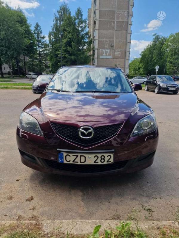 Фиолетовый Мазда 3 2007 в Каунас, объемом двигателя 1.60 л и пробегом 147 тыс. км за 1900 €, фото 1 на AUTOMOTO.COM.LV