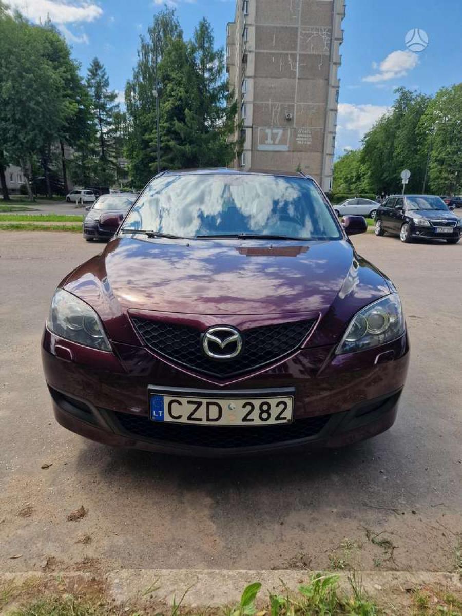 Violets Mazda 3 2007 Kauņa, ar dzinēja tilpumu 1.60 L un nobraukumu 147 tūkst. km par 1900 €, foto 1 vietnē AUTOMOTO.COM.LV