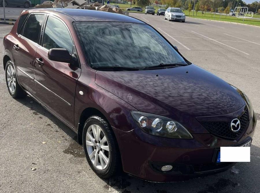 Фиолетовый Мазда 3 2008 в Мажейкяй, объемом двигателя 1.60 л и пробегом 137 тыс. км за 1200 €, фото 1 на AUTOMOTO.COM.LV