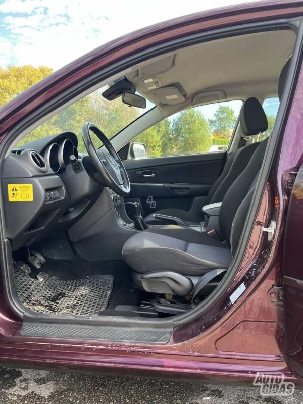 Violets Mazda 3 2008 Mažeikiai, ar dzinēja tilpumu 1.60 L un nobraukumu 137 tūkst. km par 1200 €, foto 8 vietnē AUTOMOTO.COM.LV