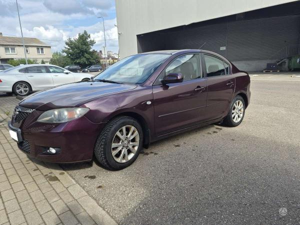 Violet Mazda 3 2007 in Vilnius, with an engine capacity of 1.60 L and mileage of 124 thousand km for 1950 €, photo 2 on AUTOMOTO.COM.LV