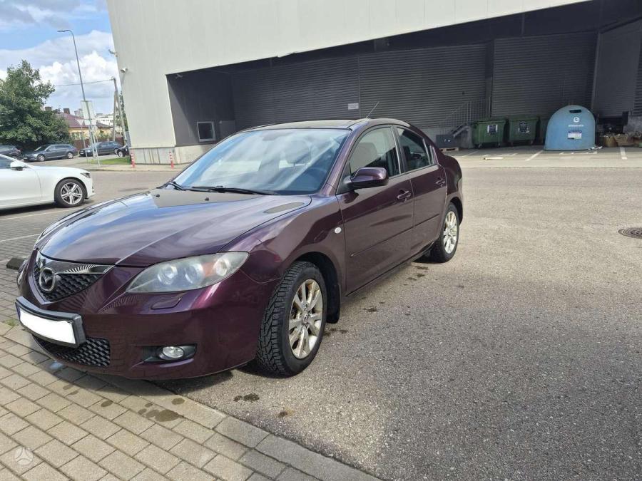 Violet Mazda 3 2007 in Vilnius, with an engine capacity of 1.60 L and mileage of 124 thousand km for 1950 €, photo 5 on AUTOMOTO.COM.LV