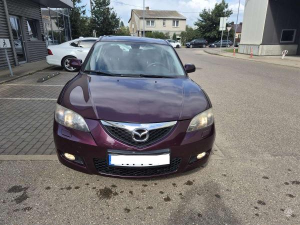 Violet Mazda 3 2007 in Vilnius, with an engine capacity of 1.60 L and mileage of 124 thousand km for 1950 €, photo 6 on AUTOMOTO.COM.LV