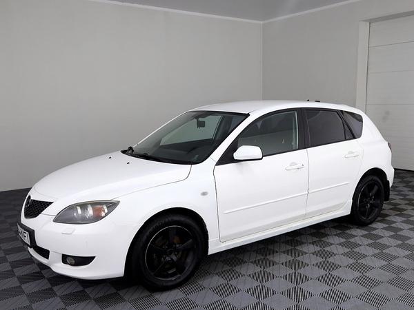 White Mazda 3 2006 in Tallinn, with an engine capacity of 1.60 L and mileage of 215 thousand km for 1599 €, photo 2 on AUTOMOTO.COM.LV