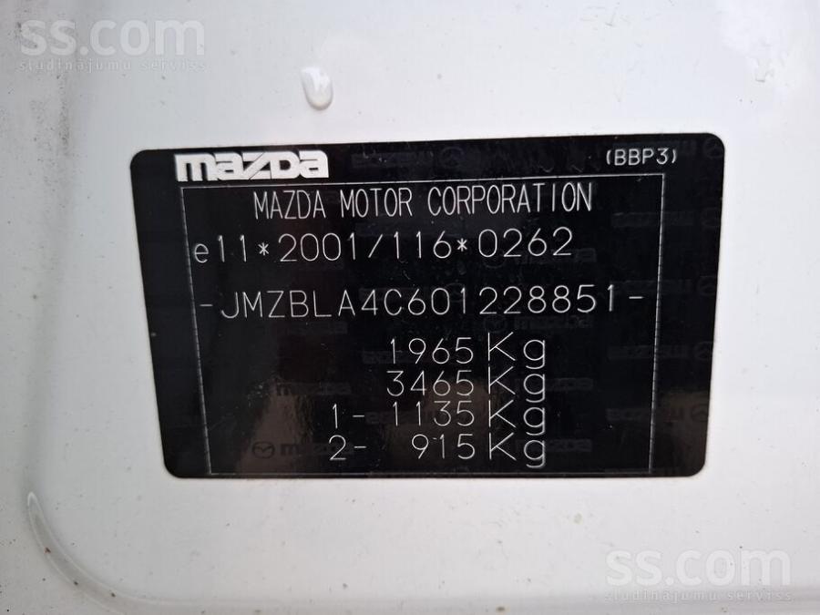 Белый Мазда 3 2010 в Рига, объемом двигателя 2.20 л и пробегом 343 тыс. км за 1410 €, фото 18 на AUTOMOTO.COM.LV