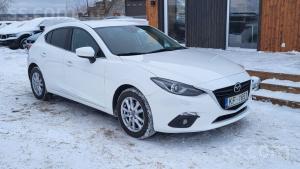 White Mazda 3 2014 in Riga, with an engine capacity of 2.00 L and mileage of 120 thousand km for 7500 €, photo  on AUTOMOTO.COM.LV