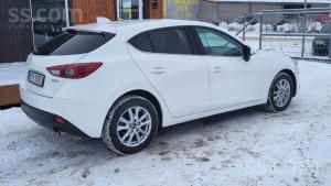 White Mazda 3 2014 in Riga, with an engine capacity of 2.00 L and mileage of 120 thousand km for 7500 €, photo 16 on AUTOMOTO.COM.LV