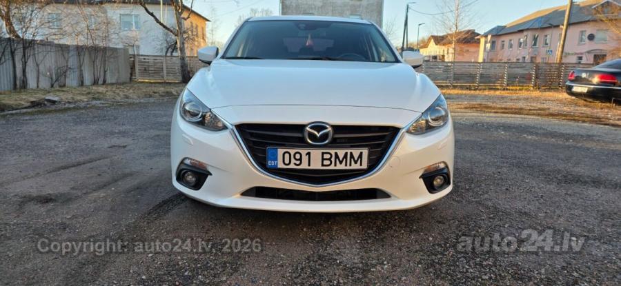 White Mazda 3 2014 in Johvi, with an engine capacity of 1.50 L and mileage of 168 thousand km for 6700 €, photo 7 on AUTOMOTO.COM.LV